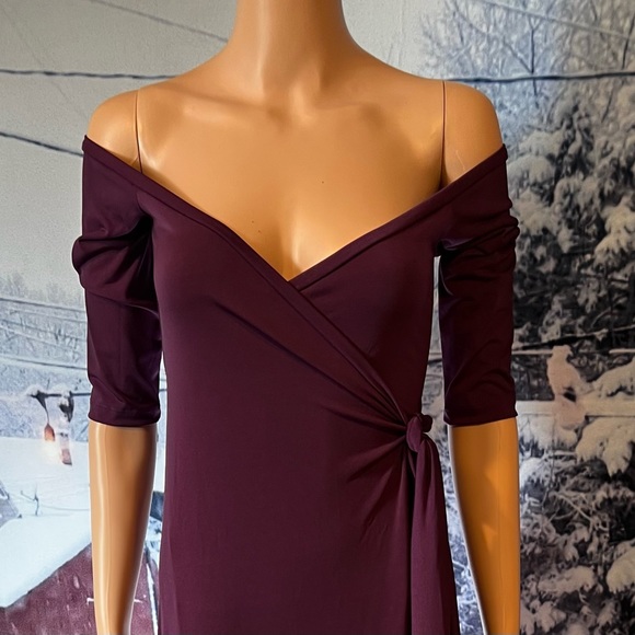 Nilsa Ramirez | Dresses | Nilsa Ramirez Vneck Wrap Luxe Knit Aline ...